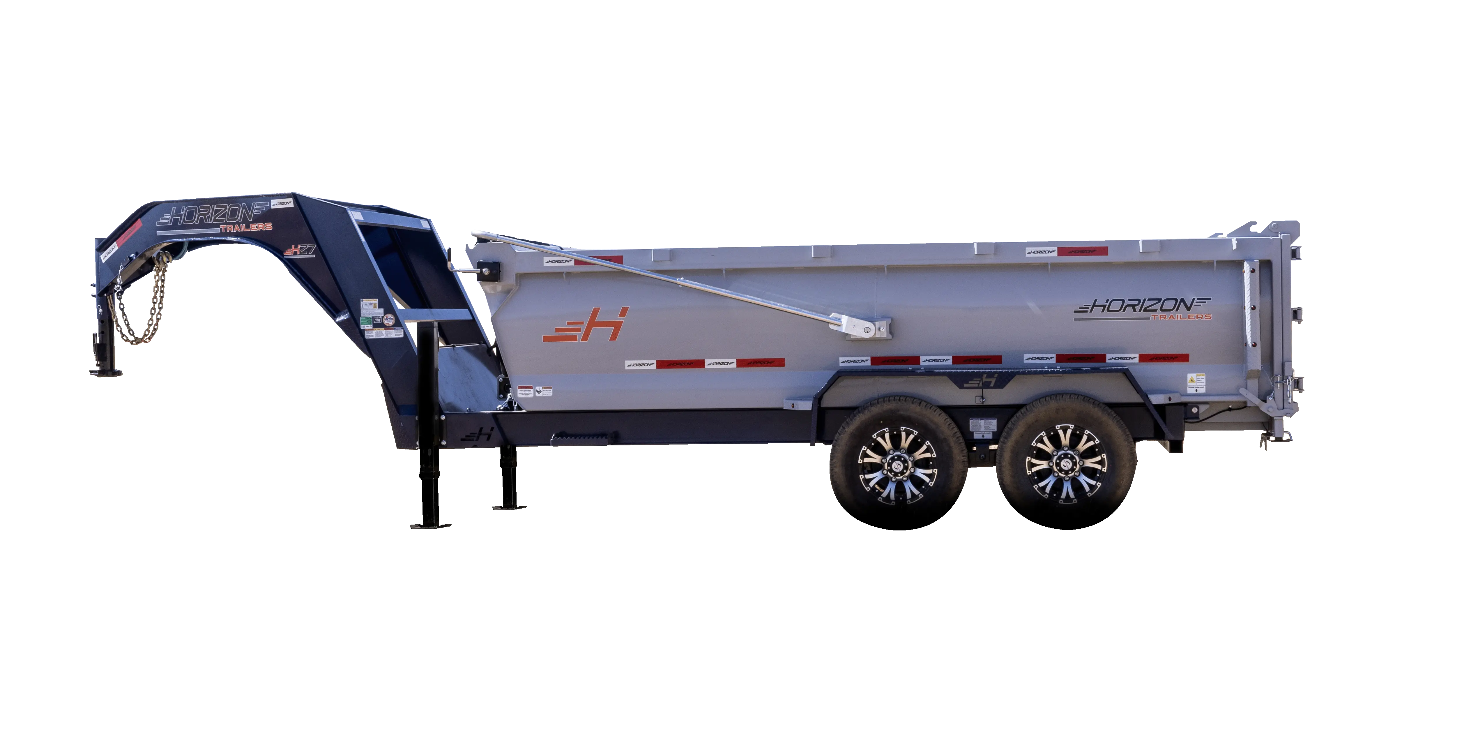 HZ6 11.3K 12' X 77" BP Hoist Dump Trailer | Horizon Trailers